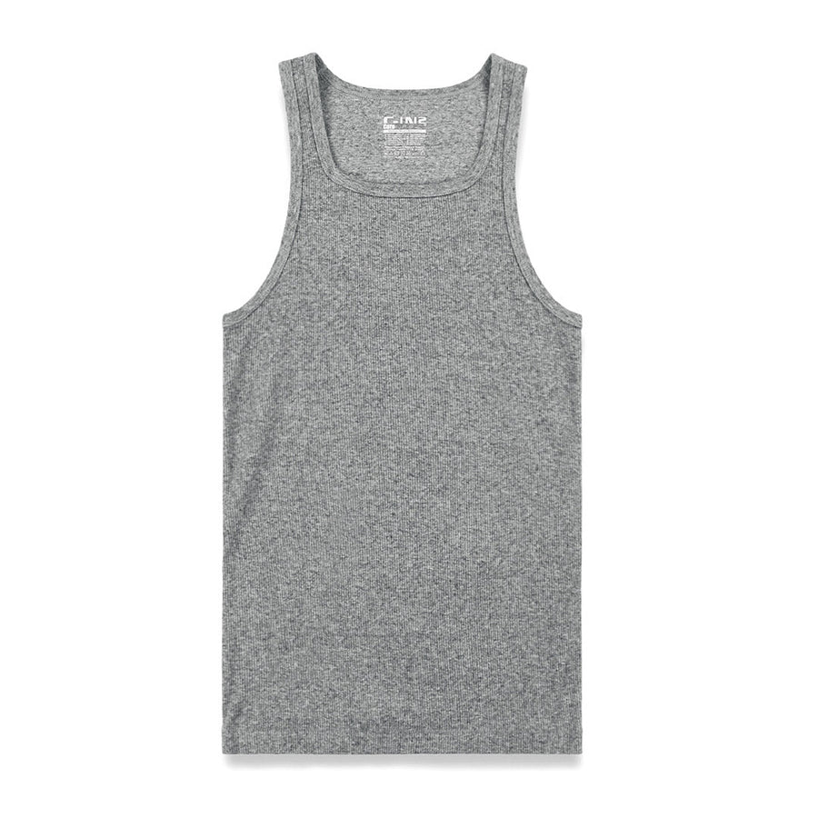 C-IN2 Layers Fitted Tank - Grey Heather – C-IN2 New York